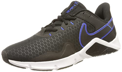 Nike "Legend Essential 2" (CQ9356-403) Men's Training Shoes, Black/Racer Blue, Size: 11