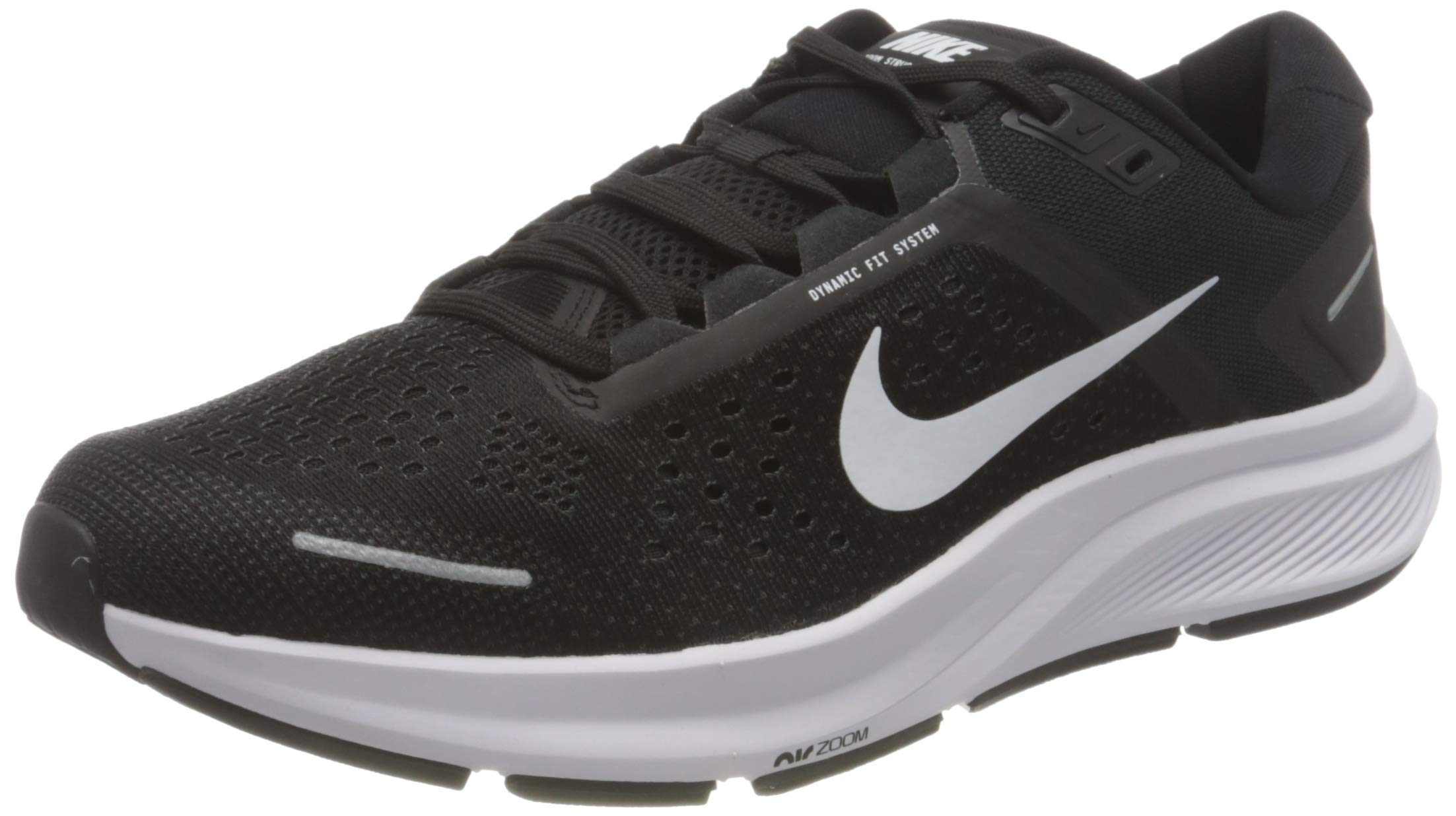 Nike Men's Air Zoom Structure 23 Trail Running Shoe, Black White Anthracite, 11.5