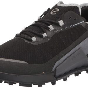 ECCO Men's Biom 2.1 Low Textile Trail Running Shoe, Black/Black/Magnet, 8-8.5