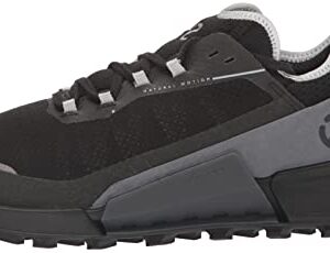 ECCO Men's Biom 2.1 Low Textile Trail Running Shoe, Black/Black/Magnet, 8-8.5