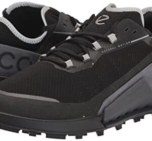 ECCO Men's Biom 2.1 Low Textile Trail Running Shoe, Black/Black/Magnet, 8-8.5