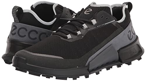 ECCO Men's Biom 2.1 Low Textile Trail Running Shoe, Black/Black/Magnet, 8-8.5