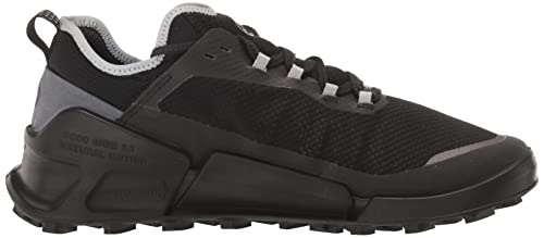 ECCO Men's Biom 2.1 Low Textile Trail Running Shoe, Black/Black/Magnet, 8-8.5