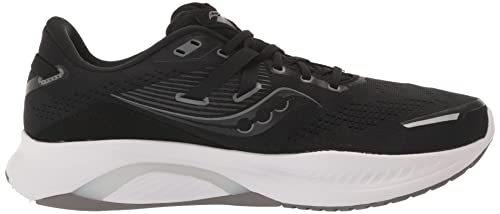 Saucony Men's Guide 16 Sneaker, Black/White, 11