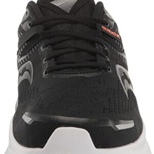 Saucony Men's Guide 16 Sneaker, Black/White, 11