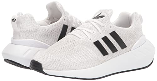 adidas Men's Swift Run 22 Sneaker, White/Core Black/Grey, 12