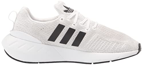 adidas Men's Swift Run 22 Sneaker, White/Core Black/Grey, 12