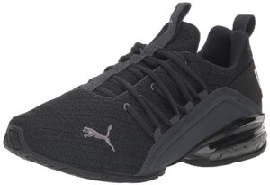 puma men's axelion velocity marble cross training sneaker, parisian night-cool dark gray, 13