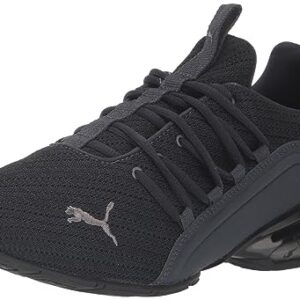 PUMA Men's AXELION VELOCITY MARBLE Cross Training Sneaker, Parisian Night-Cool Dark Gray, 13