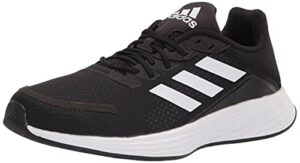 adidas men's duramo sl trail running shoe, black/white/black, 14