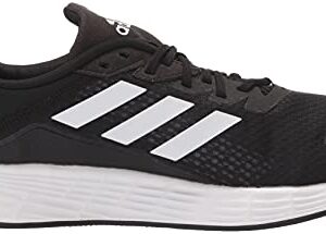 adidas Men's Duramo SL Trail Running Shoe, Black/White/Black, 14