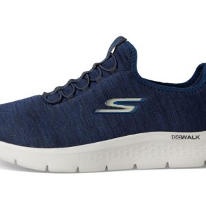 Skechers Men's GOwalk Flex-Athletic Slip-On Casual Walking Shoes with Air Cooled Foam Sneakers, Navy/Blue 2, 9