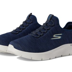 Skechers Men's GOwalk Flex-Athletic Slip-On Casual Walking Shoes with Air Cooled Foam Sneakers, Navy/Blue 2, 9