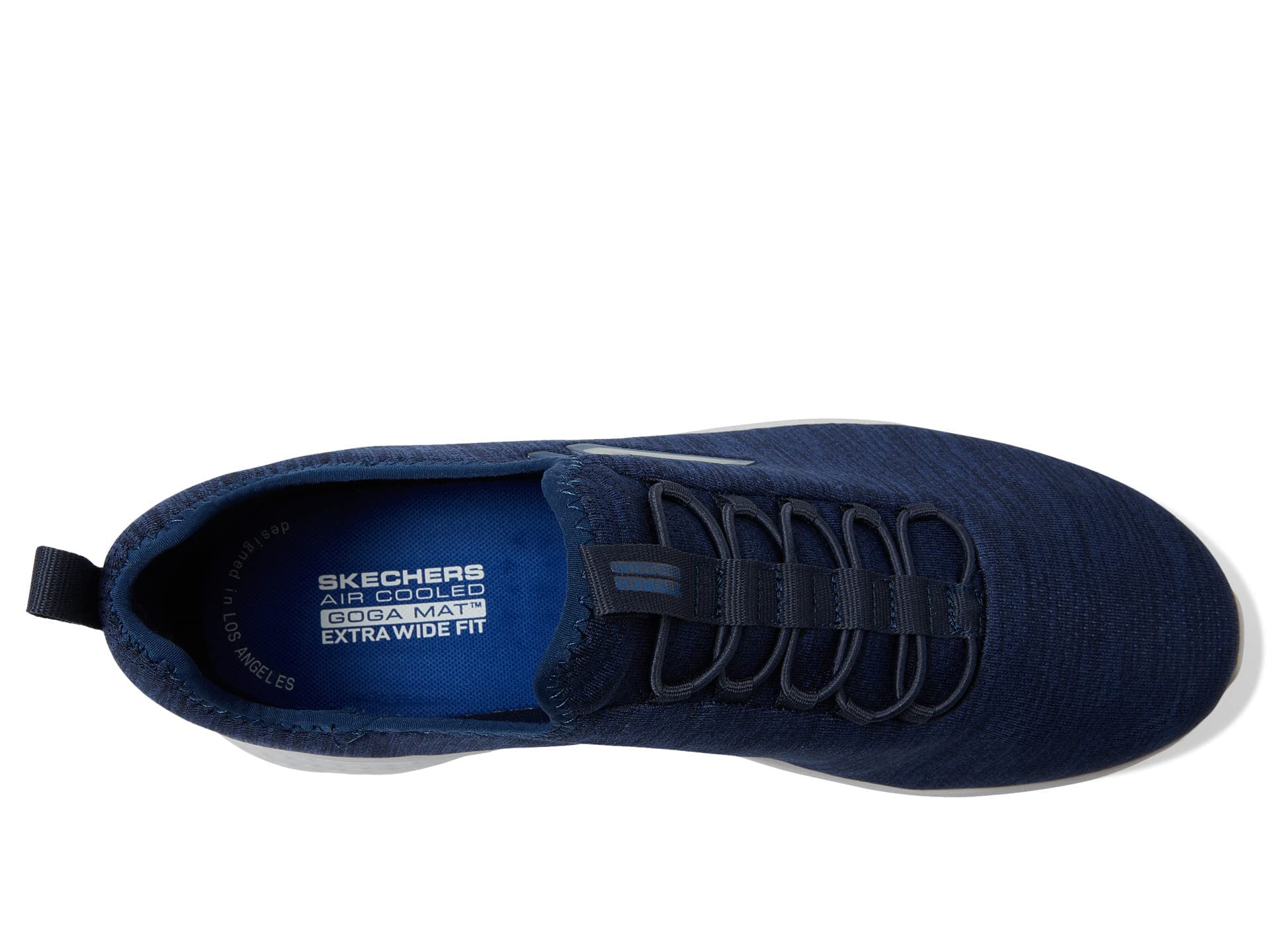 Skechers Men's GOwalk Flex-Athletic Slip-On Casual Walking Shoes with Air Cooled Foam Sneakers, Navy/Blue 2, 9