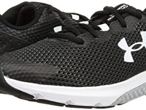 Under Armour Men's Charged Rogue 3 4E Running Shoe, (002) Black/Mod Gray/White, 7.5