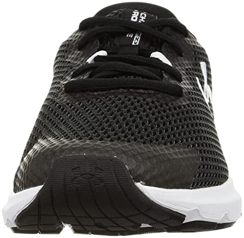 Under Armour Men's Charged Rogue 3 4E Running Shoe, (002) Black/Mod Gray/White, 7.5