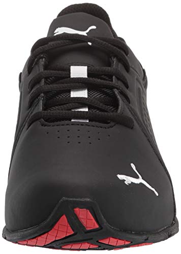 PUMA Men's VIZ RUNNER WIDE Sneaker, Puma Black-Puma White, 10.5