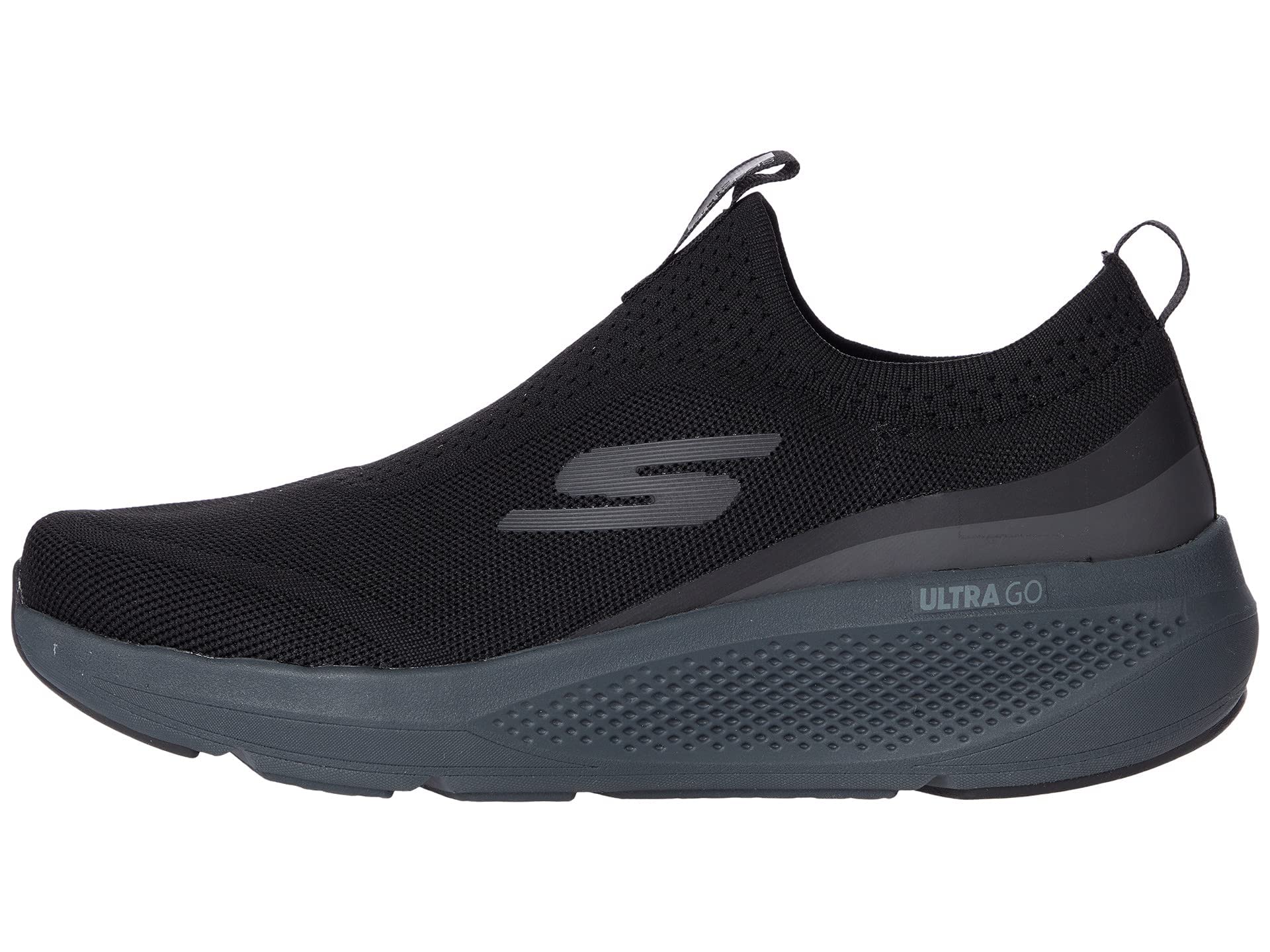 Skechers Men's GOrun Elevate-Athletic Slip-On Workout Running Shoe Sneaker with Cushioning, Black, 10 X-Wide