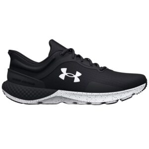 Under Armour Men's Charged Escape 4 4E Running Shoe, (002) Black/Black/White, 11