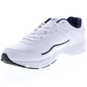 fila men's memory sportland-m, white navy/metallic silver, 9 m us