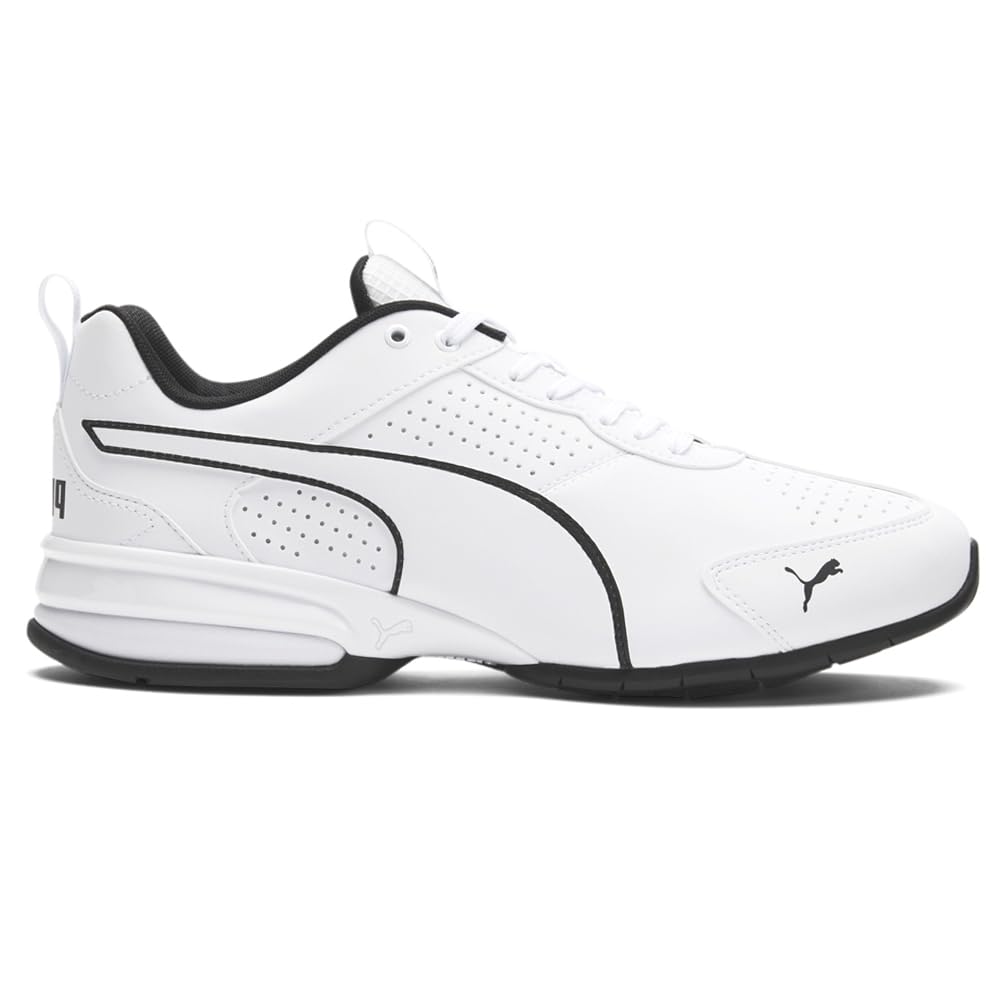 Puma Mens Tazon Advance Leather Running Sneakers Shoes - White - Size 10.5 M