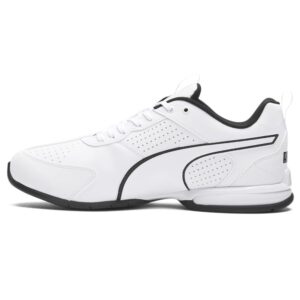 Puma Mens Tazon Advance Leather Running Sneakers Shoes - White - Size 10.5 M