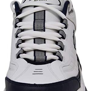 Skechers Men's Energy Afterburn Lace-Up Sneaker, White/Navy, 10