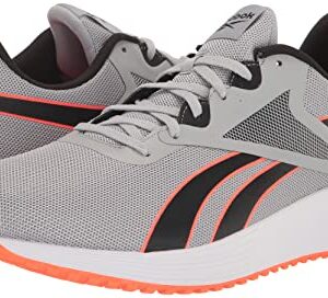 Reebok Men's Lite Plus 3.0 Running Shoe, Pure Grey/Black/Orange Flare, 9