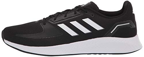 adidas mens Runfalcon 2.0 Running Shoe, Black/White/Grey, 8 US