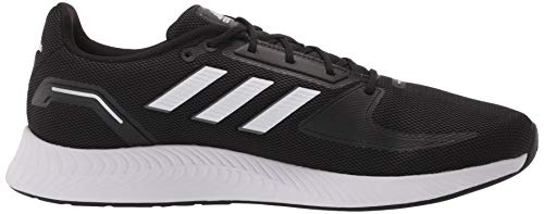 adidas mens Runfalcon 2.0 Running Shoe, Black/White/Grey, 8 US