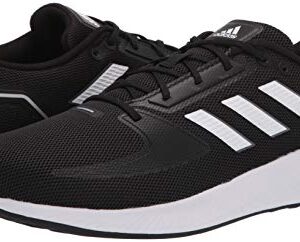 adidas mens Runfalcon 2.0 Running Shoe, Black/White/Grey, 8 US