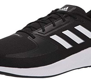 adidas mens Runfalcon 2.0 Running Shoe, Black/White/Grey, 8 US