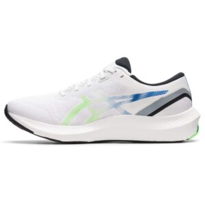 asics men's gel-pulse 13 running shoes, 11.5, white/bright lime