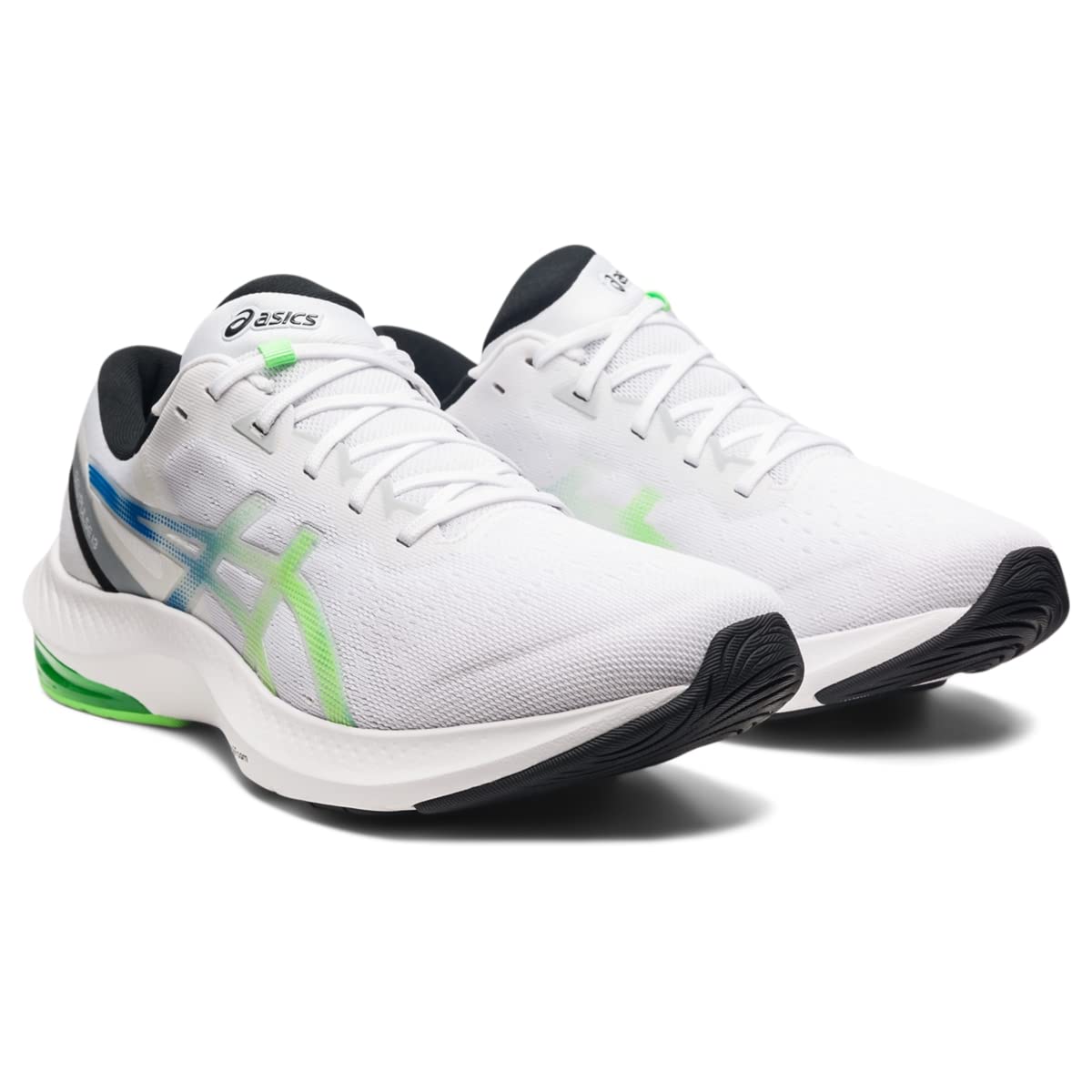 ASICS Men's GEL-PULSE 13 Running Shoes, 11.5, WHITE/BRIGHT LIME