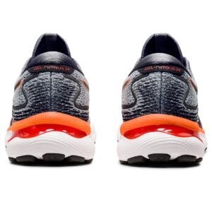 ASICS Men's GEL-NIMBUS 24 Running Shoes, 11.5, SHEET ROCK/SHOCKING ORANGE