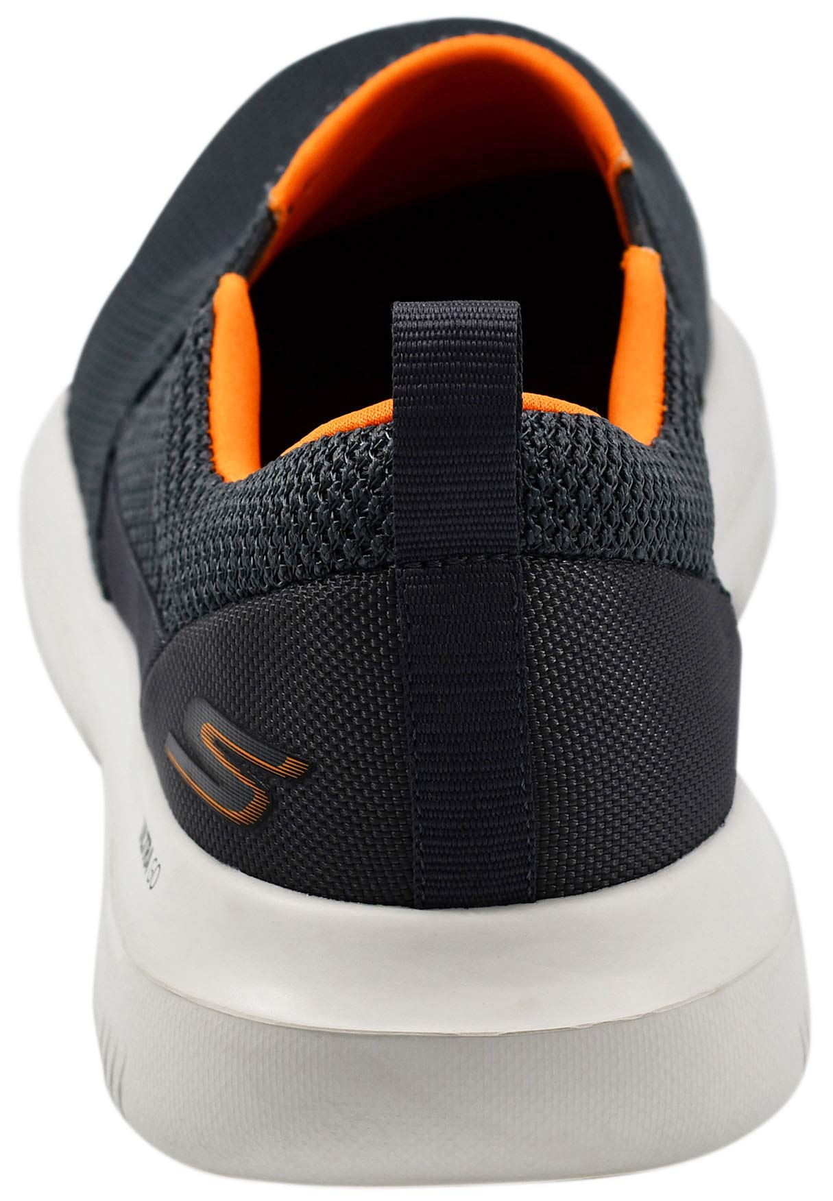 Skechers Men's GO Walk Evolution Ultra-Impeccable Sneaker, Charcoal/Orange, 11 X-Wide