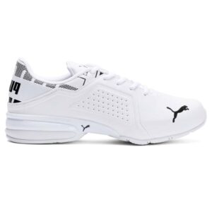 puma mens viz runner repeat wide running sneakers shoes - white - size 10.5 m