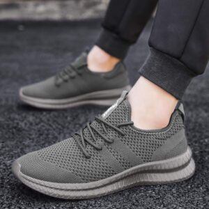 FUJEAK Men Running Shoes Men Casual Breathable Walking Shoes Sport Athletic Sneakers Gym Tennis Slip On Comfortable Lightweight Shoes