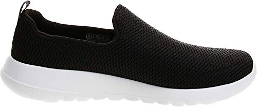 Skechers mens Go Max-athletic Air Mesh Slip on Walking Shoe, Black/White, 9.5 X-Wide US