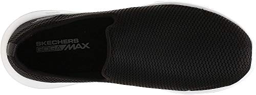 Skechers mens Go Max-athletic Air Mesh Slip on Walking Shoe, Black/White, 9.5 X-Wide US