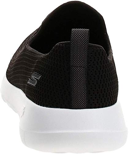 Skechers mens Go Max-athletic Air Mesh Slip on Walking Shoe, Black/White, 9.5 X-Wide US