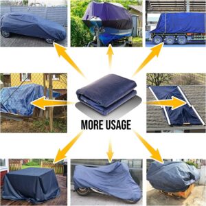 ColourTree 16’ x 32' Premium Rectangle Blue Winter Swimming Pool Cover Tarp Safety Heavy Duty, Waterproof, UV Resistant (Cover Size: 20' x 36'/ 4 ft.Overlap) ◆We Customize Size◆