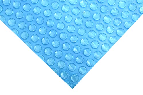 SunHeater Pool Solar Blanket - Heavy Duty Rectangular Pool Solar Cover with Bubbles - Heat Transfer Solar Pool Heater for In-Ground Swimming Pools - Durable 12 Mil Thick Polyethylene - 12' x 24' Feet