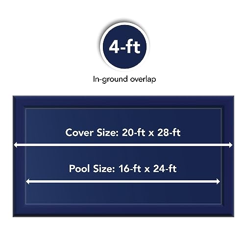 Blue Wave 16-ft x 24-ft Rectangular Leaf Net In Ground Pool Cover