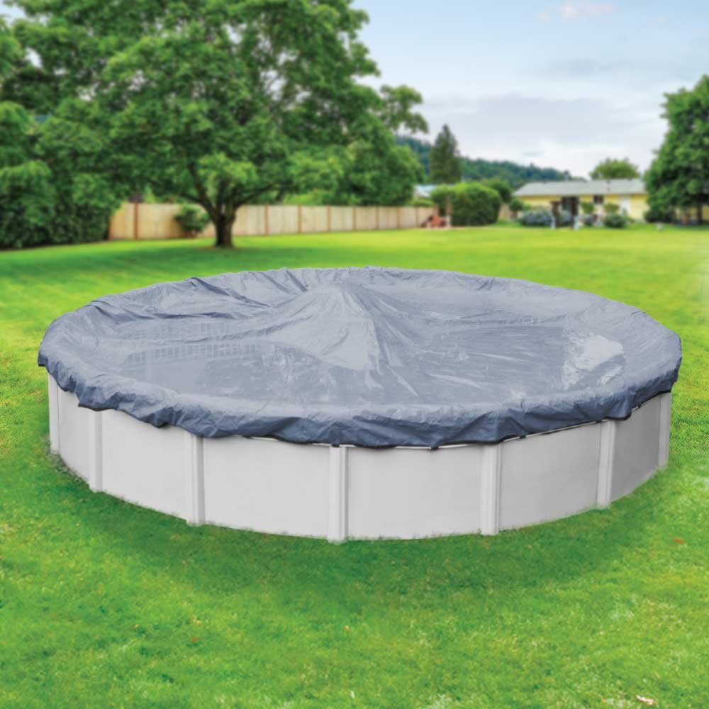 Robelle 3424-4 Pool Cover for Winter, Premier, 24 ft Above Ground Pools