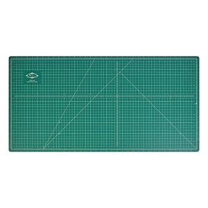 alvin cutting mat professional self-healing 18" x 36" model gbm1836 green/black double-sided, gridded rotary cutting board for crafts, sewing, fabric - 18 x 36 inches