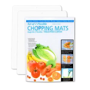 kitchen cutting board | flexible chopping mats | food safety | hanging hole for easy drying |12x15” size | set of 6