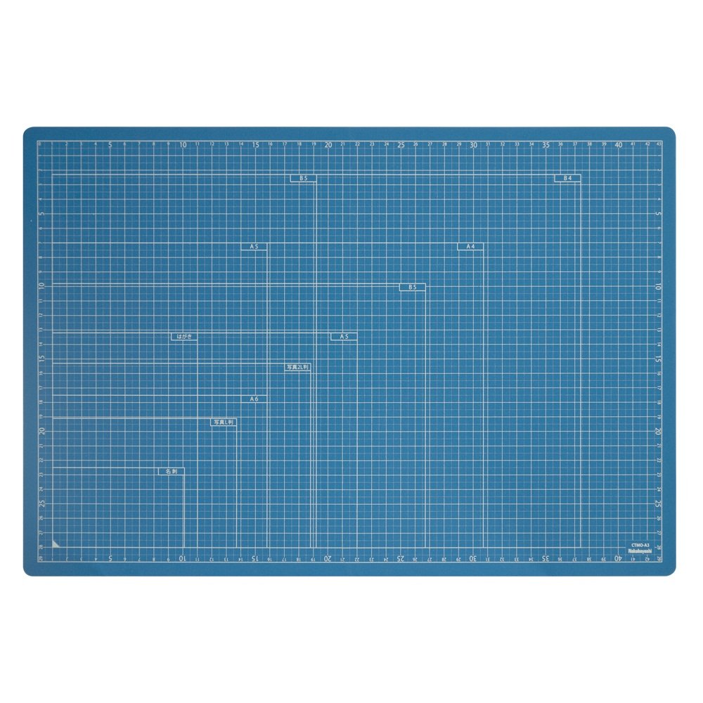 Nakabayashi CTMO-A3 Cutter Mat, Folding Cutting Mat, A3