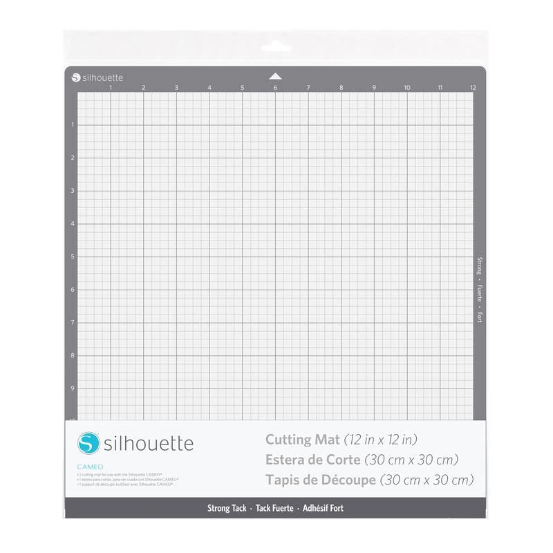 Silhouette Cameo 4 Mat Variety Pack Includes (1) 24 inch mat, (1) 12 inch Standard Mat,(1) 12 inch Strong Mat, (1) 12 inch Light Hold Mat and Free Bonus Designs