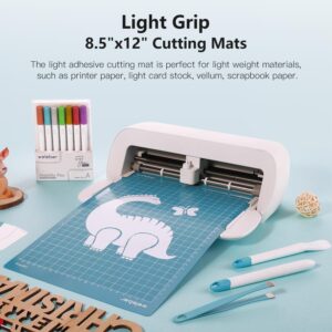 Welebar 8.5"x12" Cutting Mats for Cricut Joy Xtra, Variety Adhesive(StandardGrip,LightGrip,StrongGrip,3 Mats) Sticky Non-Slip Cut Mat for Sewing Quilting Crafts